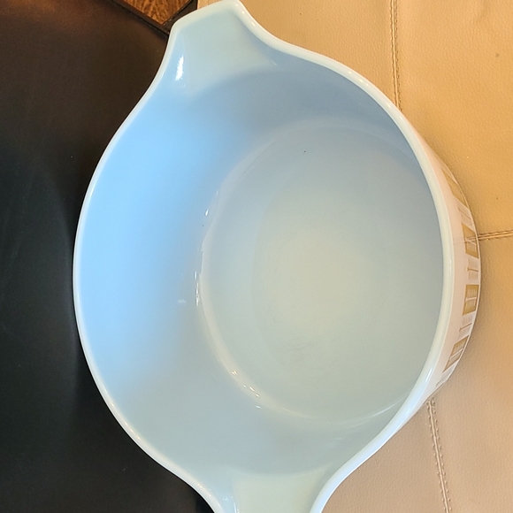 Pyrex | Kitchen | Pyrex Vintage 961 Gold Leaf Delphite Blue Casserole ...